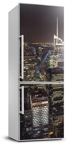 Wallmuralia Samolepící nálepka na ledničku New York noc 60x180 cm
