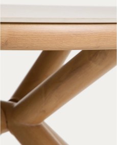 Kulatý zahradní jídelní stůl s keramickou deskou ø 148 cm Mirtia – Kave Home