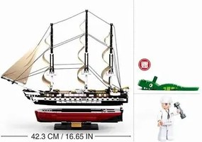 Sluban Model Bricks M38-B0836 Fregata USS Constitution válečná loď /LE