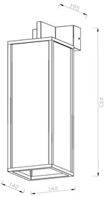 Lucide 27806/01/30- Venkovní nástěnné svítidlo LAURENS 1xE27/40W/230V IP54 černá
