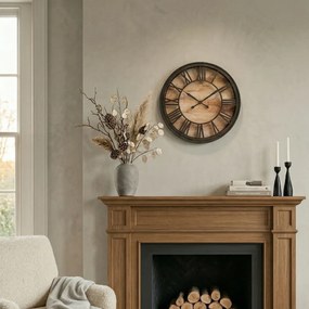 Nástěnné hodiny ARON v industriálním stylu, Ø 39 cm