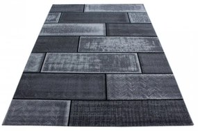 Ayyildiz, Kusový koberec Plus 8007 black, 80x300, šedá, chodba / předsíň