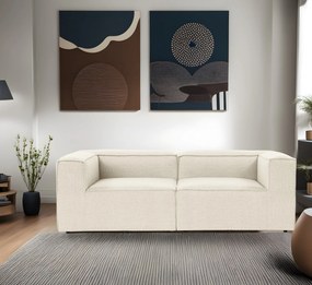 Hanah Home Dvoumístná pohovka FORA krémová