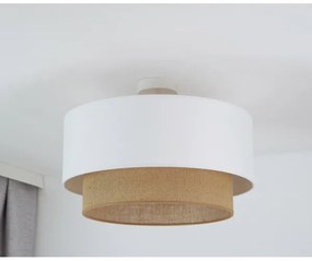 Duolla - Přisazený lustr  BOHO 1xE27/15W/230V pr. 45 cm bílá/hnědá