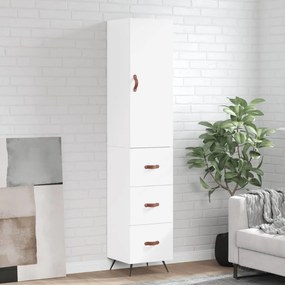 vidaXL Skříň highboard 34,5 x 34 x 180 cm kompozitní dřevo [3198828] Barva: Bílá