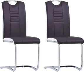 vidaXL Konzolové jídelní židle 2 ks umělá kůže [281779] Barva: Černá