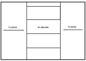 Ložnice INDIANAPOLIS t | sestava B | jasan tmavý