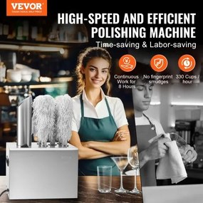 Leštička na víno s 5 kartáči Leštička 78,1 l/H pro barovou restauraci