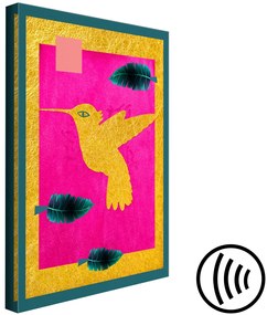 Obraz Zlatý kolibřík (1 panel) vertikální