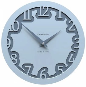 Designové hodiny 10-002 CalleaDesign Labirinto 30cm (více barevných verzí) Barva šedomodrá světlá-41