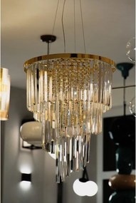 Ideal Lux Závěsné svítidlo CARLTON SP12, ø 50 cm Barva: Chrom