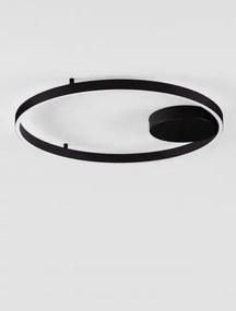 LED stmívatelné černé designové stropní svítidlo Hedra 60W
