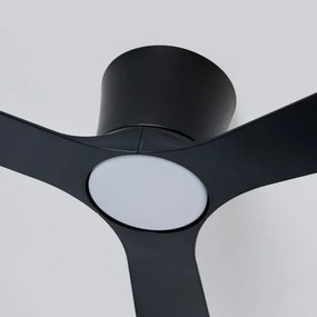 ZEVENTI - LED Stropní ventilátor AUREX LED/24W/230V Wi-Fi Tuya černá + DO