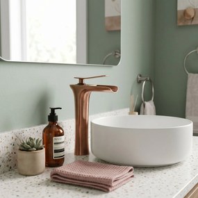 Rea Laguna, vysoká umyvadlová baterie h-300, měděná matná, REA-B8121