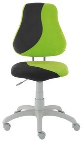 Dětská rostoucí židle Fuxo S-Line černá/zelená - 3D6665