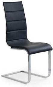 židle Halmar - K104  - doprava zdarma barva: černá eko-kůže / bílá