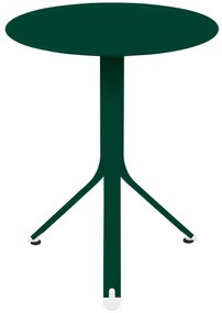 OnaDnes -20% Tmavě zelený kovový stůl Fermob Rest'O Ø 60 cm