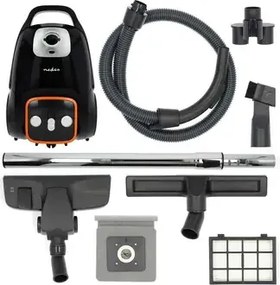 Nedis VCBG250GY černá / Sáčkový vysavač / 700 W / 72 dB / 3 l / Akční