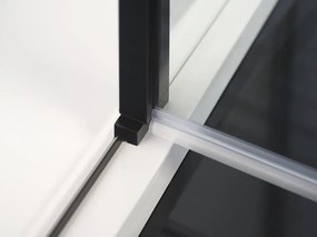 Polysan ZOOM LINE BLACK čtvercová sprchová zástěna 900x900mm, čiré sklo ZL5415B