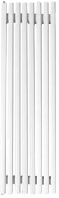Regnis Lazur LA, topné těleso 540x1800mm se středovým připojením 50mm, 1164W, bílá, LAZURLA/1800/540/D5/WHITE