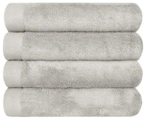 SCANquilt modalový ručník MODAL SOFT šedobéžová osuška 70 x 140 cm