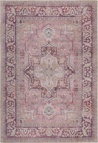 Flair Rugs, Kusový koberec Hebden Windsor Pink, 200x290, růžová, ložnice
