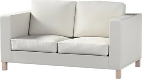 Potah na pohovku IKEA Karlanda 2-místná, krátký barva šedá látka lesklé, pletený vzor, sametová
