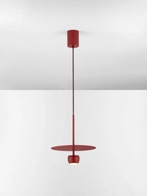 Červené hliníkové LED závěsné svítidlo ø 30 cm Edem – Nova Luce