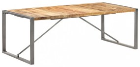 Jídelní stůl hnědá / šedá Dekorhome 140x70x75 cm