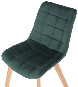 Jídelní židle Padstow - samet | zelená