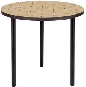 OnaDnes -20% Dubový kulatý konferenční stolek Woodman Arty II. s kovovou podnoží 50 cm
