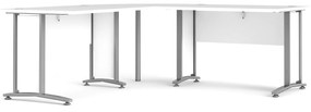 Rohový kancelářský stůl Prima 80400/303 bílý