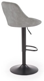 Barová židle Henrietta (šedá + černá). 1039561