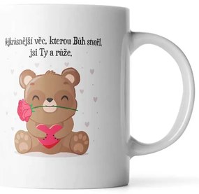 Sablio Hrnek Nejkrásnější věc, kterou Bůh stvořil, jsi Ty a růže - 200 ml - espresso