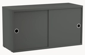 Skříňka pro modulární regálový systém's posuvnými dveřmi String System