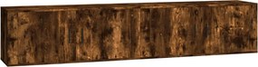 Nástěnné TV skříňky 2 ks kouřový dub 100 x 34,5 x 40 cm 3188371