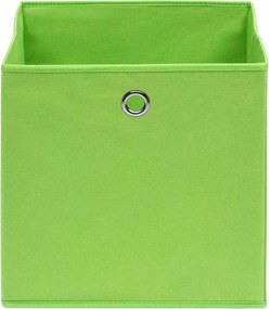 Úložné boxy 4 ks zelené 32 x 32 x 32 cm textil 288369