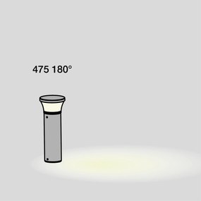SLC SLC1419 LED venkovní sloupkové svítidlo Faro 475mm Bollard černé 1126lm 2700/3200/4000K Ra80 nastavitelná intenzita IP66 180 - TLG