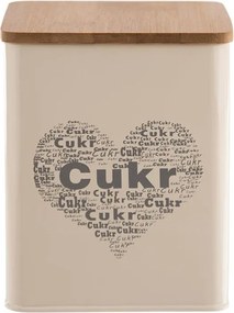 Plechová dóza SRDCE na cukr
