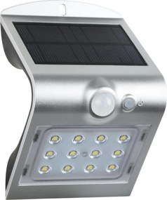 CEN ACSS-151240 SOLÁRNÍ LED ARCADIA 1.5 SENZOR STŘÍBRNÁ 1,5W 4000K 220Lm IP65  - CENTURY