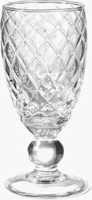 Sada ručně foukaných sklenic na víno Diamond, 6 dílů