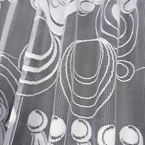 Vitrážová žakárová záclona 7203, výška 40 cm, metráž