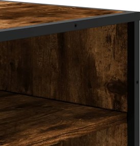 Botník kouřový dub 75 x 38 x 97,5 cm kompozitní dřevo a kov 3300872