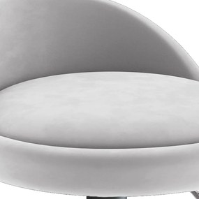 vidaXL Barová stolička samet [333590] Barva: Tmavě šedá