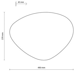 Nástěnné svítidlo STONE 3xG9/8W/230V 37x49 cm černá