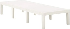 Zahradní lehátko plast bílé 315826