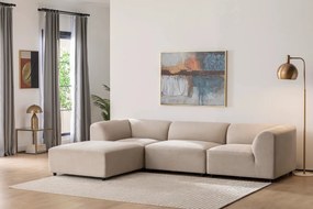 Hanah Home Rohová pohovka ALPHA krémová levá