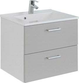 XXXLutz SKŘÍŇKA S UMYVADLEM, šedá, bílá, 60 cm Held - Online Only koupelnové skříňky - 000307017637