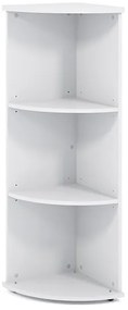 Střední rohová skříň Impress 37 x 37 x 119,6 cm, bílá