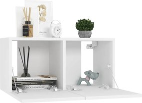 5dílný set TV skříněk bílý kompozitní dřevo 3078653